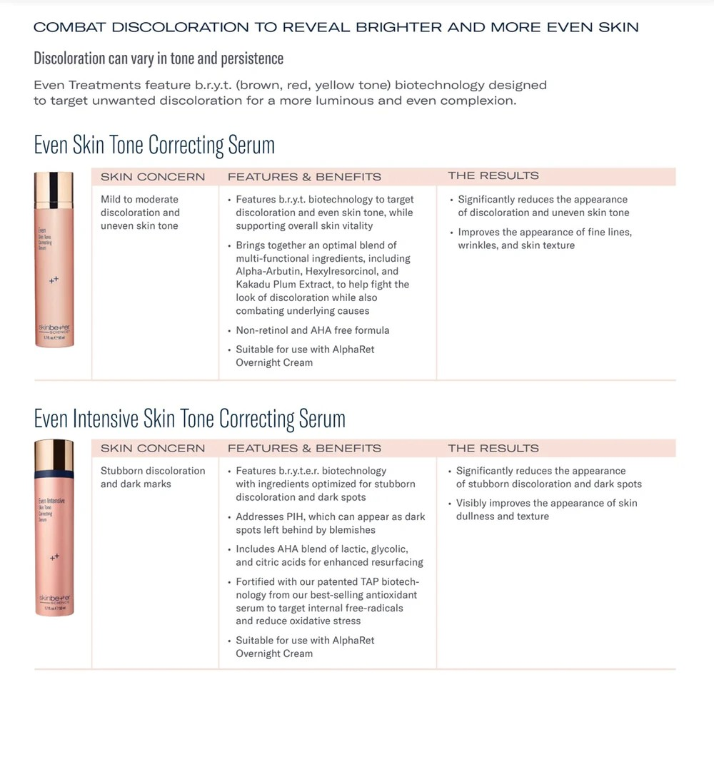 SkinBetter Science Even Intensive Skin Tone Correcting Serum — ELLEMES ...